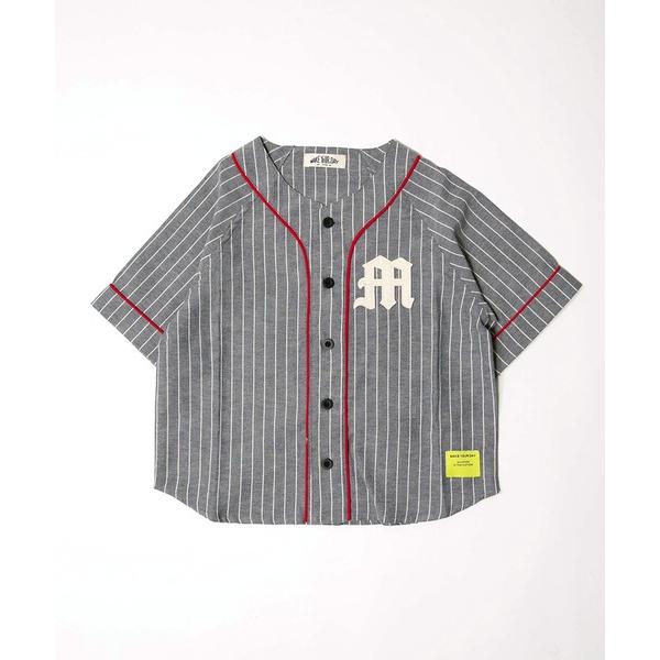 ZOZO問い合わせ番号:104408828ショップ:MAKE YOUR DAY，メイクユアデイブランド:MAKE YOUR DAY，メイクユアデイ商品名:ストライプベースボールシャツ■150.160cmカテゴリ:トップス>シャツ/ブラ...