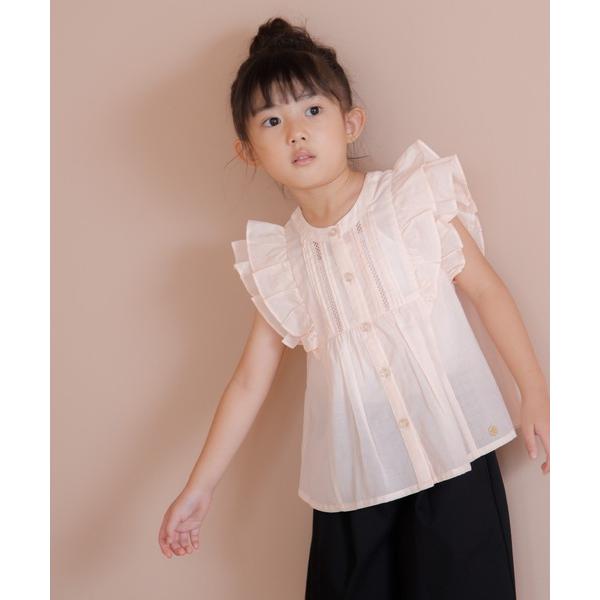 ZOZO問い合わせ番号:104408857ショップ:MAKE YOUR DAY，メイクユアデイブランド:MAKE YOUR DAY，メイクユアデイ商品名:フリルブラウス■80〜140cmカテゴリ:トップス>シャツ/ブラウスブランド品番...