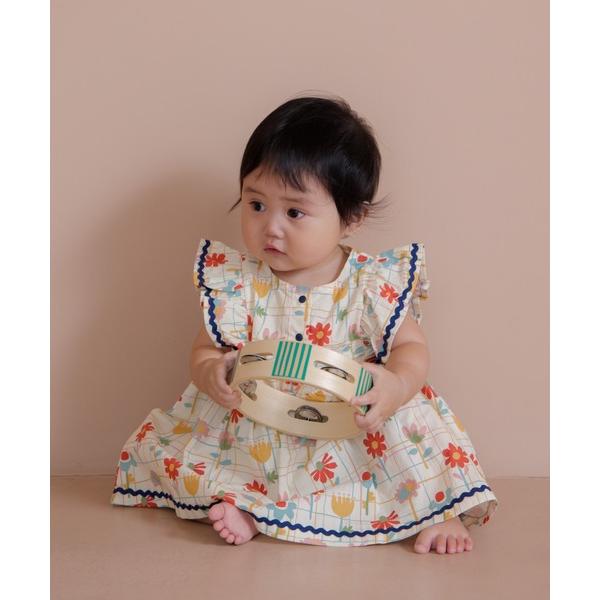 ※このアイテムは返品・交換対象外商品です。ZOZO問い合わせ番号:104408923ショップ:MAKE YOUR DAY，メイクユアデイブランド:MAKE YOUR DAY，メイクユアデイ商品名:レトロなフラワー半袖ロンパスカテゴリ:ママ＆...