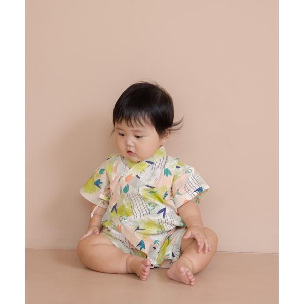 ※このアイテムは返品・交換対象外商品です。ZOZO問い合わせ番号:104408954ショップ:MAKE YOUR DAY，メイクユアデイブランド:MAKE YOUR DAY，メイクユアデイ商品名:水彩柄甚平ロンパスカテゴリ:ママ＆ベビー&g...