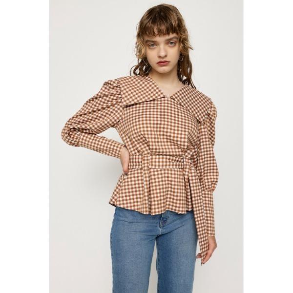 『セール実施中』参考価格：10，989円発売時期：2022年10月コンディション：A（使用感なし）数回使用した程度で使用感が感じられないアイテム付属品：ベルト参考商品名：BIG COLLAR BROWSING TOPS ビッグカラー ブラウ...