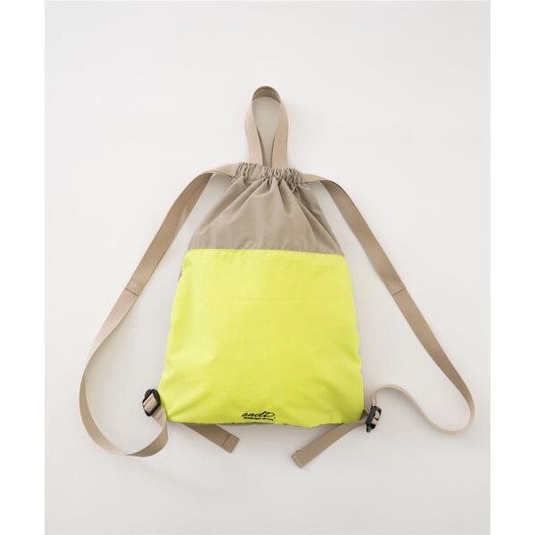 ZOZO問い合わせ番号:104444931ショップ:petit main，プティマインブランド:and D. petit main，アンドディープティマイン商品名:【撥水】バイカラーハンドル付きナップサックカテゴリ:バッグ>バックパッ...