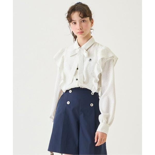 ZOZO問い合わせ番号:104445004ショップ:NARUMIYA ONLINE，ナルミヤ オンラインブランド:pom ponette junior，ポンポネットジュニア商品名:【袖取り外し】ボウタイブラウスカテゴリ:トップス>シャ...