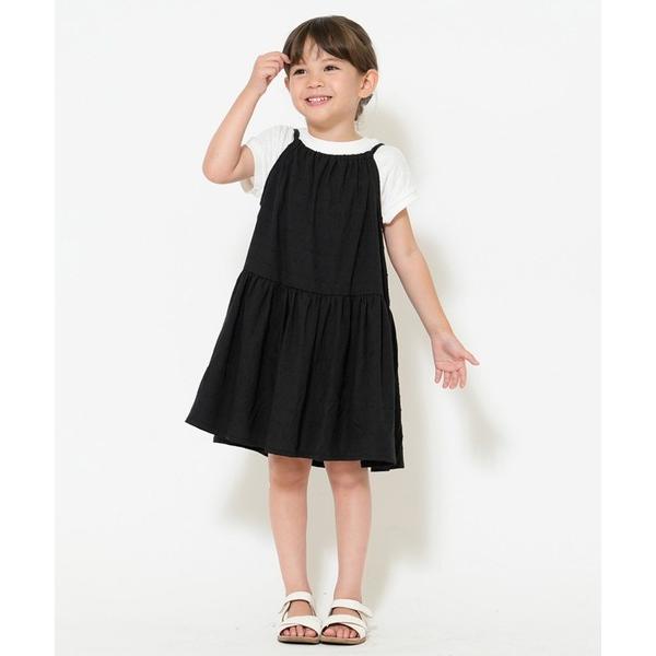 ZOZO問い合わせ番号:104445398ショップ:RIO，リオブランド:Little s.t by s.t.closet，リトルエスティークローゼット商品名:Tシャツ+キャミワンピースセットカテゴリ:ワンピース/ドレス>ワンピースブ...