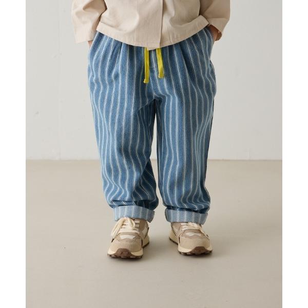 ZOZO問い合わせ番号:104445572ショップ:riziere，リジェールブランド:riziere，リジェール商品名:ウエスト切り替えストライプデニムパンツカテゴリ:パンツ>デニムパンツブランド品番:RZ26SSPT20素材:本体...