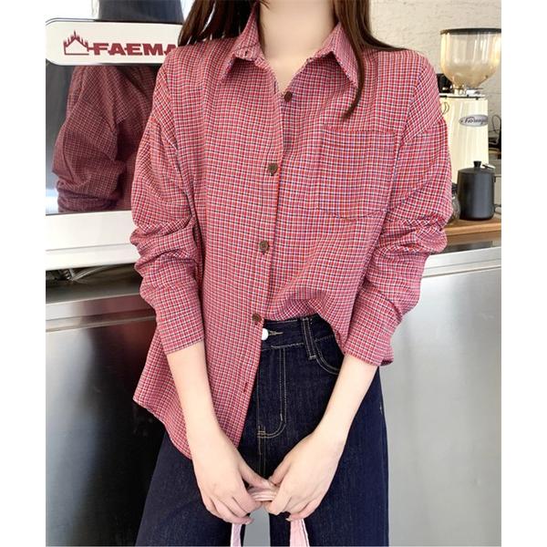 ZOZO問い合わせ番号:104446374ショップ:AMAJI，アマジブランド:AMAJI，アマジ商品名:チェック柄シャツカテゴリ:トップス>シャツ/ブラウスブランド品番:BIL26SS049素材:ポリエステル100%原産国:中国製カ...