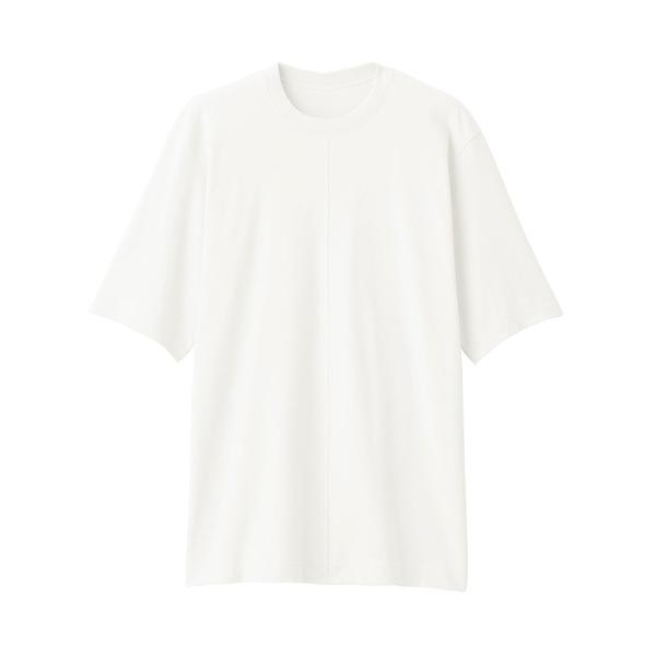 ZOZO問い合わせ番号:104446467ショップ:無印良品，ムジルシリョウヒンブランド:MUJI Labo，ムジラボ，無印良品，ムジルシリョウヒン商品名:男女兼用 スムースジャージー半袖プルオーバーカテゴリ:トップス>Tシャツ/カッ...