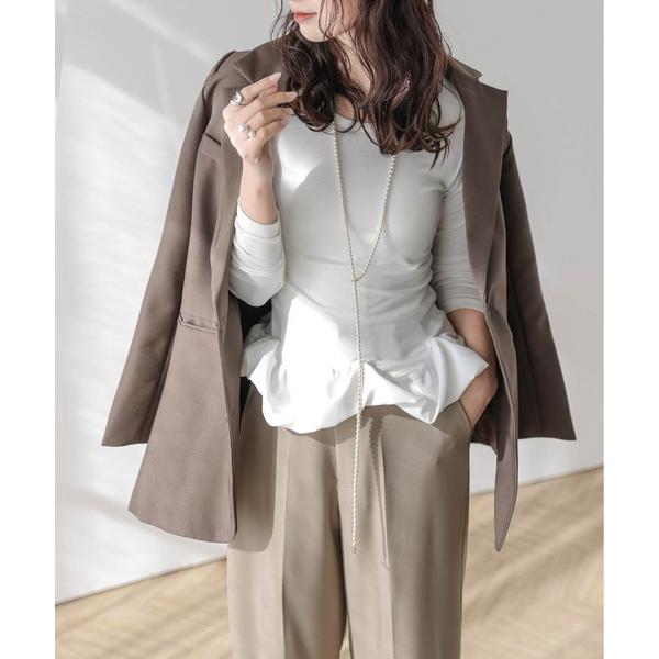 『タイムセール実施中』ZOZO問い合わせ番号:104446587ショップ:SUGAR BISKET，シュガービスケットブランド:La-gemme，ラジェム商品名:バルーンフリルヘムトップスカテゴリ:トップス>Tシャツ/カットソーブラン...