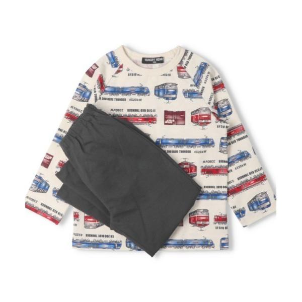 ZOZO問い合わせ番号:104446715ショップ:こどもの森e-shop，コドモノモリイーショップブランド:hungry heart，ハングリーハート商品名:JR貨物電車長袖パジャマカテゴリ:ルームウェア>ルームウェア/パジャマブラ...
