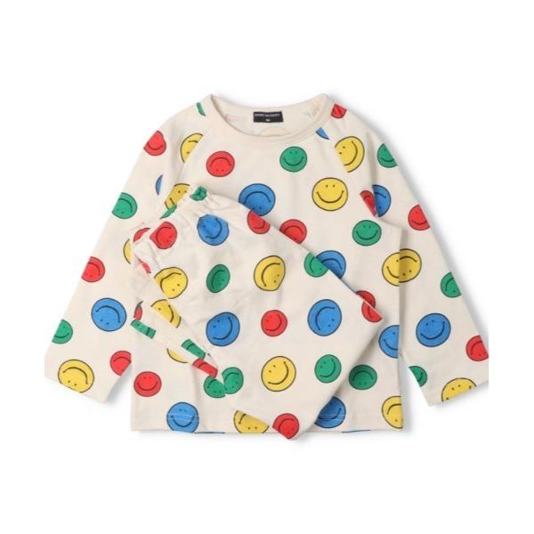 『タイムセール実施中』ZOZO問い合わせ番号:104446718ショップ:こどもの森e-shop，コドモノモリイーショップブランド:Daddy Oh Daddy，ダディーオーダディー商品名:スマイルマーク長袖パジャマカテゴリ:ルームウェア&...