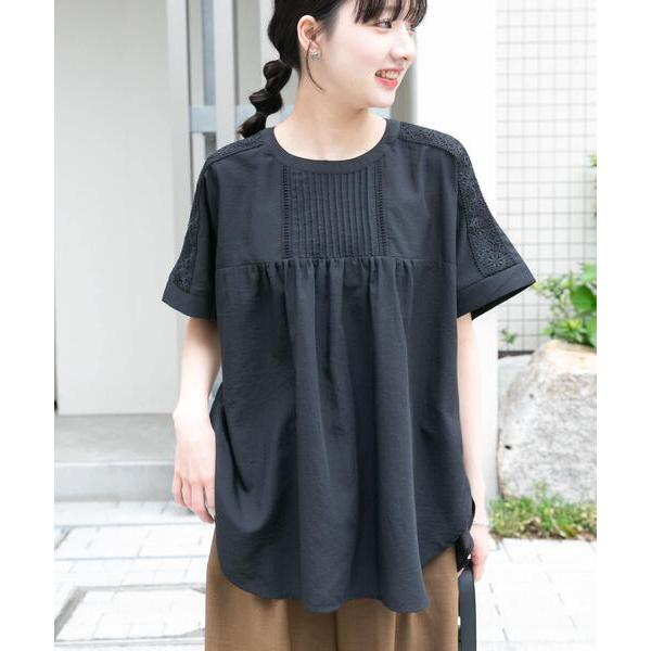 ZOZO問い合わせ番号:104446733ショップ:ITEMS URBAN RESEARCH，アイテムズ アーバンリサーチブランド:ITEMS URBANRESEARCH，アイテムズ アーバンリサーチ商品名:ピンタックレースブラウスカテゴリ...