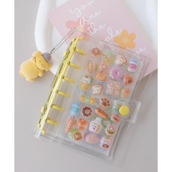 ZOZO問い合わせ番号:104447194ショップ:RiNc，リンクブランド:ammy.，エイミードット商品名:【 ammy. / エイミードット 】 クリア 6穴 バインダー / シール帳 ( A7サイズ / リフィル10枚付き / チャ...