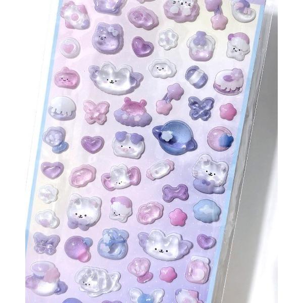 ZOZO問い合わせ番号:104447205ショップ:Bonjour Sagan，ボンジュールサガンブランド:LAC-VERT，ラック・ヴェール，Bonjour Sagan，ボンジュールサガン商品名:ゆめかわアニマルぷっくりシールカテゴリ:雑...