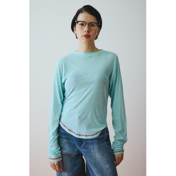 ZOZO問い合わせ番号:104447622ショップ:HeRIN.CYE，ヘリンドットサイブランド:HeRIN.CYE，ヘリンドットサイ商品名:Sheer mellow tops　　シアーメロートップスカテゴリ:トップス>Tシャツ/カッ...