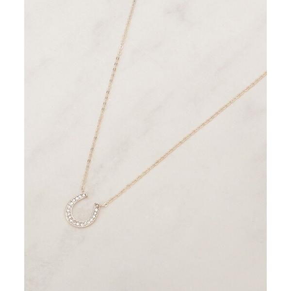 ZOZO問い合わせ番号:104447649ショップ:grove，グローブブランド:grove，グローブ商品名:【HORSESHOEシリーズ】ビジュー馬蹄ネックレスカテゴリ:アクセサリー>ネックレスブランド品番:769-85052-20...