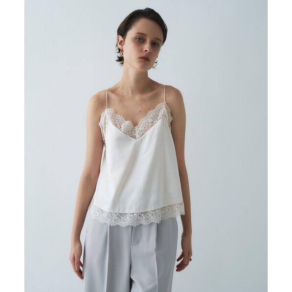 ZOZO問い合わせ番号:104447894ショップ:WORLD ONLINE STORE SELECT，ワールドオンラインストアセレクトブランド:cloenc，クロエンス商品名:【手洗い可】サテンレースキャミソールカテゴリ:トップス>...