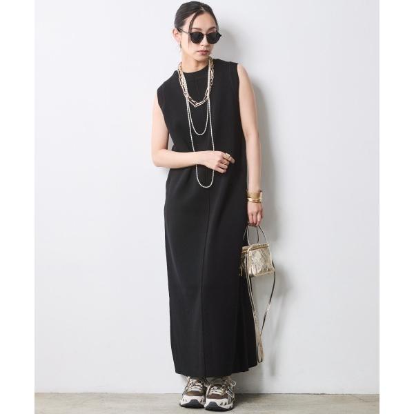 ZOZO問い合わせ番号:104447940ショップ:SMILE LAND，スマイルランドブランド:CHIC STYLE，シックスタイル，SMILE LAND，スマイルランド商品名:綿100％タンクトップニットロングワンピース＜大きいサイズ有...