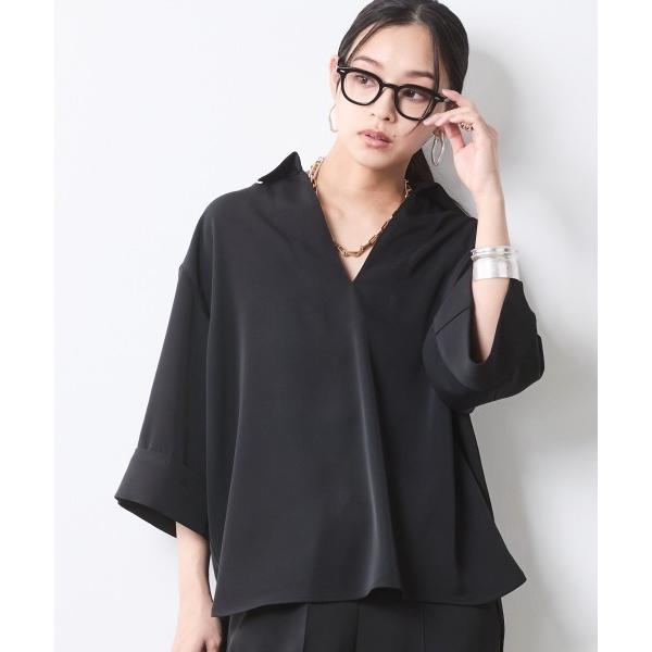 『タイムセール実施中』ZOZO問い合わせ番号:104447941ショップ:SMILE LAND，スマイルランドブランド:CHIC STYLE，シックスタイル，SMILE LAND，スマイルランド商品名:スキッパーブラウス＜大きいサイズ有＞シ...