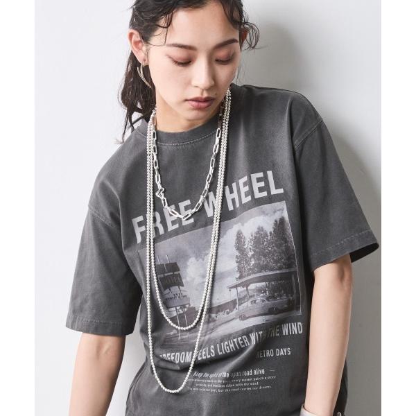 ZOZO問い合わせ番号:104447952ショップ:SMILE LAND，スマイルランドブランド:CHIC STYLE，シックスタイル，SMILE LAND，スマイルランド商品名:綿100％ピグメント染プリントTシャツ＜大きいサイズ有＞シッ...