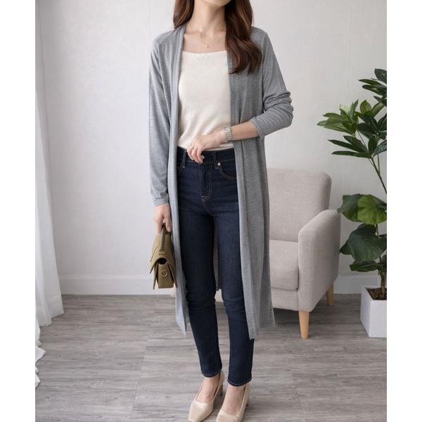 『タイムセール実施中』ZOZO問い合わせ番号:104448381ショップ:Amulet，アミュレットブランド:Amulet，アミュレット商品名:冷房対策にも使える◎ きれいめ薄手ロング丈カーディガンカテゴリ:トップス>カーディガン/ボ...