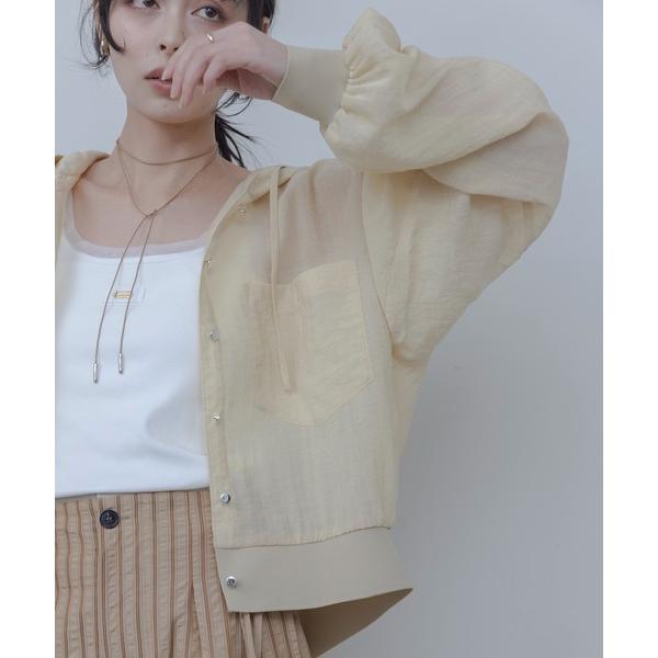 『タイムセール実施中』ZOZO問い合わせ番号:104448674ショップ:Eimee Law，エイミーロウブランド:Eimee Law，エイミーロウ商品名:フーディー シアーブルゾンカテゴリ:ジャケット/アウター>ブルゾンブランド品番...