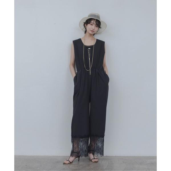 ZOZO問い合わせ番号:104448712ショップ:Eimee Law，エイミーロウブランド:Eimee Law，エイミーロウ商品名:裾レースドロストオールインワンカテゴリ:オールインワン・サロペット>つなぎ/オールインワンブランド品...