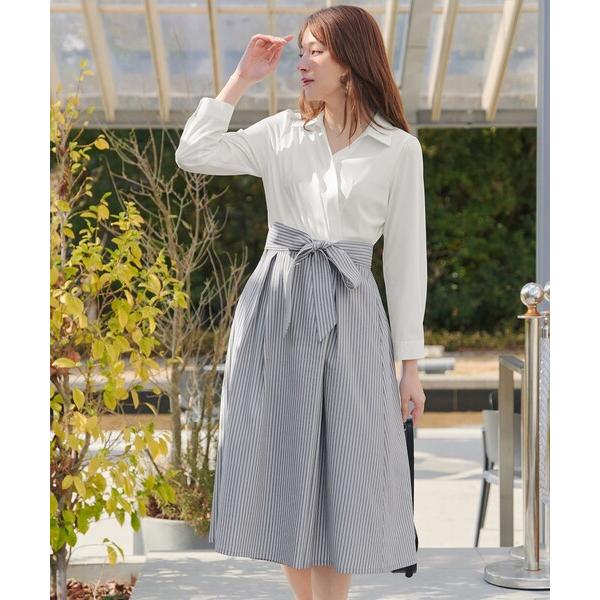 ZOZO問い合わせ番号:104449233ショップ:Tiaclasse，ティアクラッセブランド:Tiaclasse，ティアクラッセ商品名:カシュクールシャツワンピースカテゴリ:ワンピース/ドレス>シャツワンピースブランド品番:OPFT...