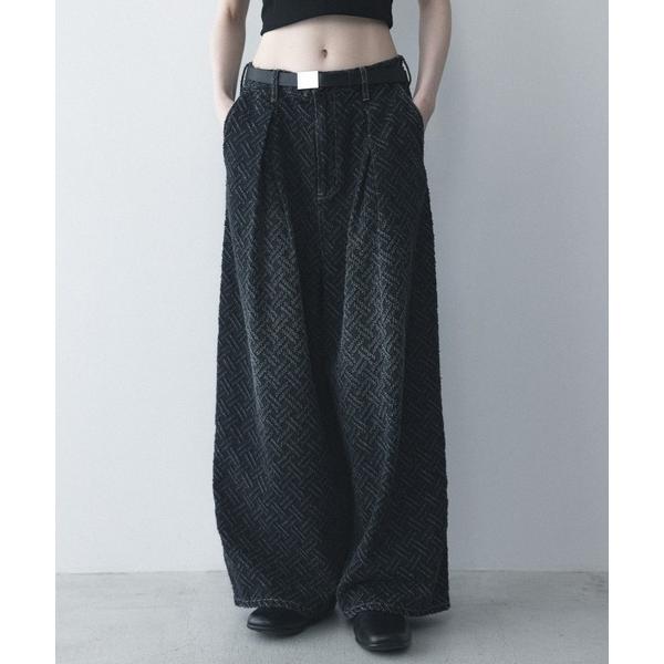 ZOZO問い合わせ番号:104449315ショップ:remer，リメールブランド:remer，リメール商品名:ルーズニードルデニムパンツ / loose needle denim PTカテゴリ:パンツ>デニムパンツブランド品番:RR0...