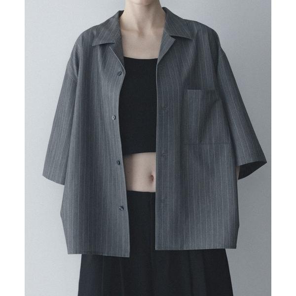 ZOZO問い合わせ番号:104449324ショップ:remer，リメールブランド:remer，リメール商品名:ルーズベーシックシャツ〈ストライプ〉 / loose basic shirt - stripeカテゴリ:トップス>シャツ/ブ...