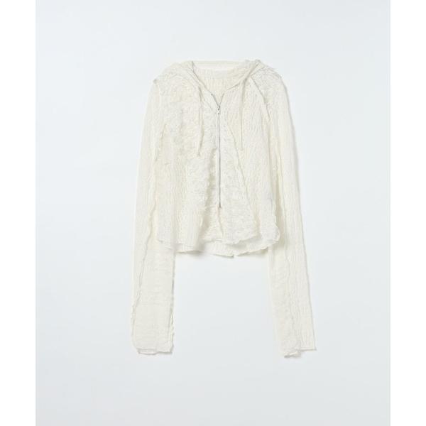 ZOZO問い合わせ番号:104449572ショップ:JEANASIS，ジーナシスブランド:JEANASIS，ジーナシス商品名:バイアスパッチワークレースフーディ/660218カテゴリ:トップス>パーカーブランド品番:660218素材:...