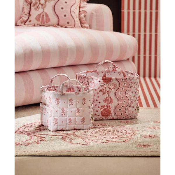 『タイムセール実施中』ZOZO問い合わせ番号:104449604ショップ:Cath Kidston，キャス キッドソンブランド:Cath Kidston，キャスキッドソン商品名:キルテッド ストレージ 2個セットSpitalfields S...