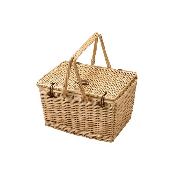 ZOZO問い合わせ番号:104468265ショップ:CAPTAIN STAG，キャプテンスタッグブランド:CAPTAIN STAG，キャプテンスタッグ商品名:ピクニックバスケット蓋付カテゴリ:アウトドア/スポーツ>アウトドアグッズブラ...