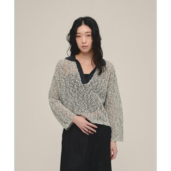 ZOZO問い合わせ番号:104485129ショップ:JEANASIS，ジーナシスブランド:eL，エル，JEANASIS，ジーナシス商品名:【eL】3G Mix Nep Polo/660172カテゴリ:トップス>ニット/セーターブランド...