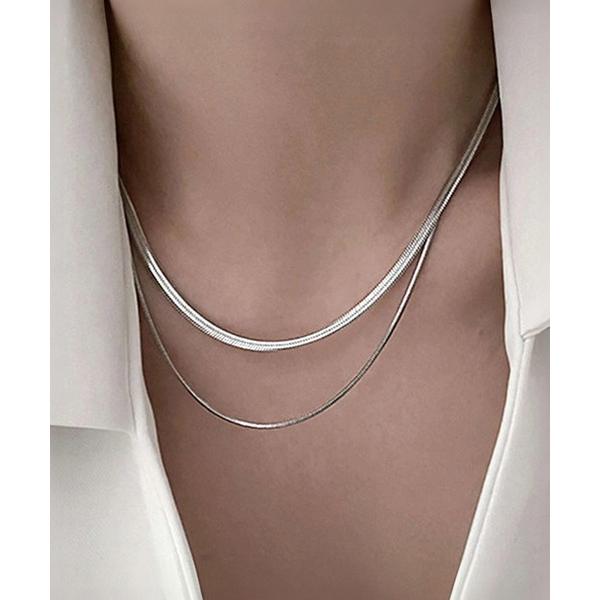 ZOZO問い合わせ番号:104485207ショップ:perky room，パーキールームブランド:SORENA，ソレナ，perky room，パーキールーム商品名:2連スネークチェーンサージカルステンレスネックレスカテゴリ:アクセサリー&g...