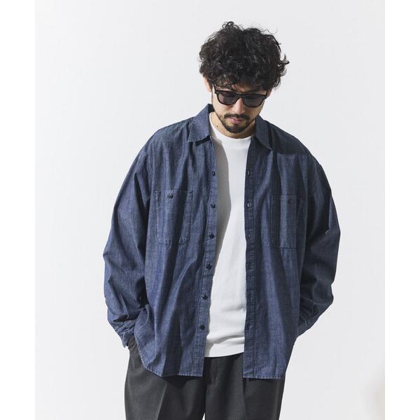 ZOZO問い合わせ番号:104485539ショップ:FREAK'S STORE，フリークスストアブランド:HINSON，ヒンソン，FREAK'S STORE，フリークスストア商品名:HINSON/ヒンソン シャンブレー リラックスワーク ロ...