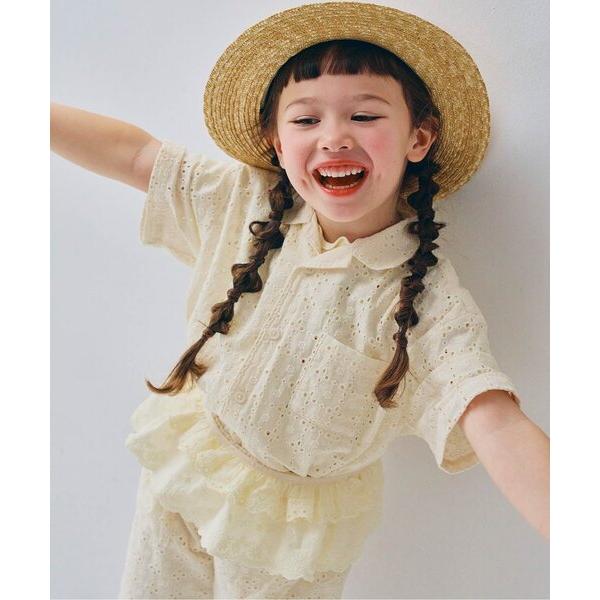 ZOZO問い合わせ番号:104485571ショップ:F.O.Online Store，エフオーオンラインストアブランド:p.premier，ピードットプルミエ商品名:アイレットレース半袖シャツカテゴリ:トップス>シャツ/ブラウスブラン...