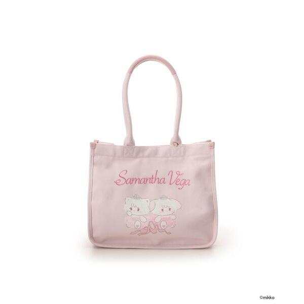 ZOZO問い合わせ番号:104485620ショップ:SAMANTHAVEGA，サマンサベガブランド:SAMANTHAVEGA，サマンサベガ商品名:Lil ala mode×SAMANTHAVEGAコレクション キャンバストートバッグカテゴリ...