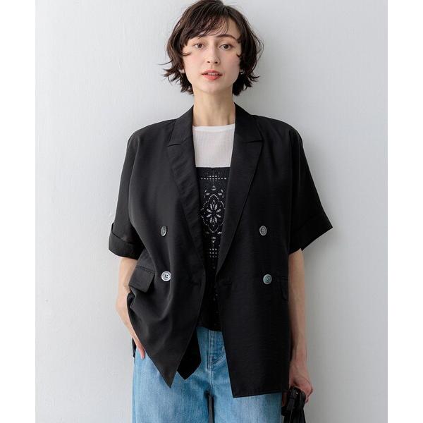 ZOZO問い合わせ番号:104486271ショップ:23区，ニジュウサンクブランド:23区，ニジュウサンク商品名:シアータンブラー ダブルジャケットカテゴリ:ジャケット/アウター>その他アウターブランド品番:JKWOLM0502素材:...