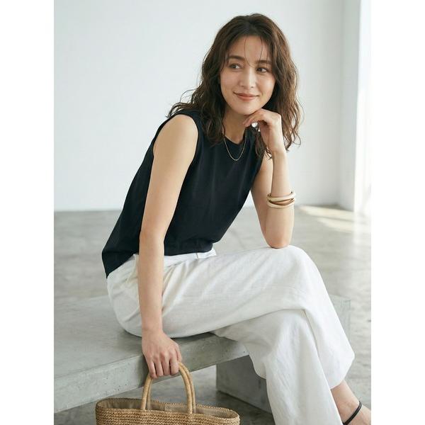 『タイムセール実施中』ZOZO問い合わせ番号:104486326ショップ:Ada.，エイダブランド:Belta attrice，ベルタアトリーチェ商品名:クルーネック ハイツイストコットン ノースリーブ インナー カットソーカテゴリ:トップ...