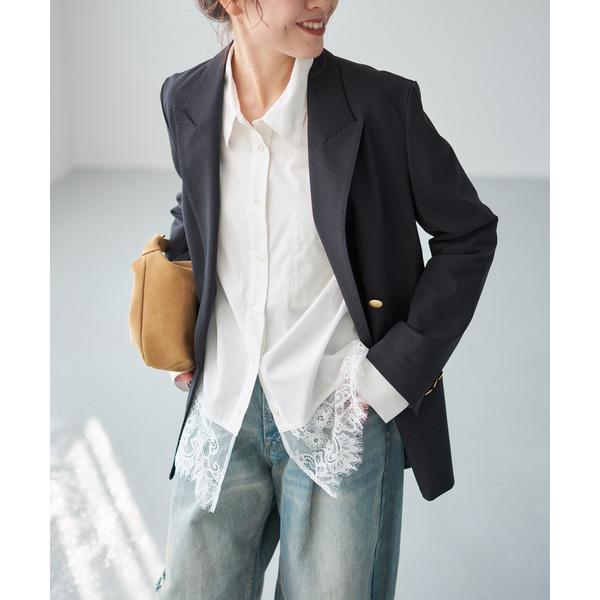 ZOZO問い合わせ番号:104486736ショップ:Spick &amp; Span，スピック アンド スパンブランド:Spick &amp; Span，スピックアンドスパン商品名:《手洗い可 / 追加》レースタイプライターシャツカテゴリ:...