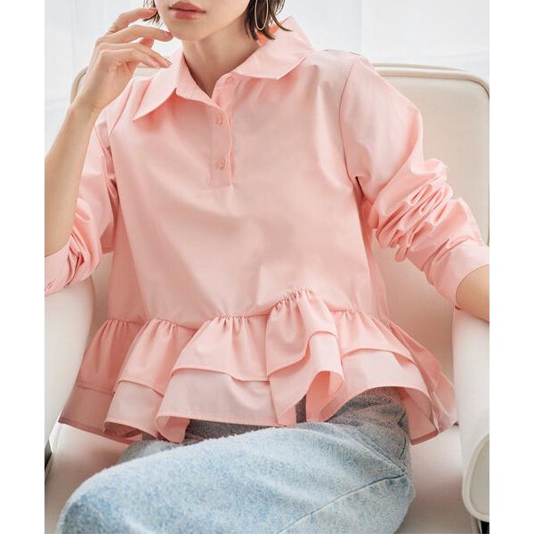 ZOZO問い合わせ番号:104487466ショップ:kobelettuce，コウベレタスブランド:KOBE LETTUCE，コウベレタス商品名:フリルデザイン長袖ブラウスカテゴリ:トップス>シャツ/ブラウスブランド品番:C7793素材...