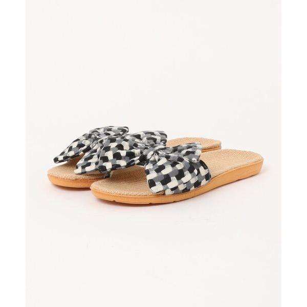 『タイムセール実施中』ZOZO問い合わせ番号:104487671ショップ:Lace Ladies，レースレディースブランド:Lace Ladies，レースレディース商品名:配色 チェック柄 リボン付き オープン サンダルカテゴリ:インテリア...