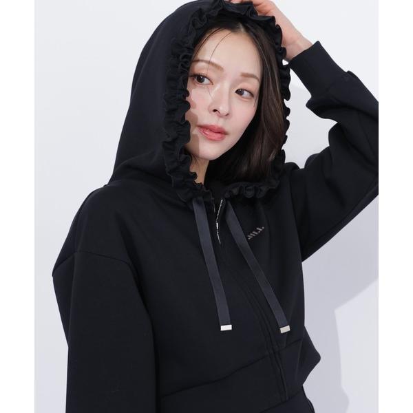 ZOZO問い合わせ番号:104487772ショップ:JILL by JILL STUART，ジル バイ ジル スチュアートブランド:JILL by JILL STUART，ジルバイジルスチュアート商品名:ダイバーセットアップ　フリルパーカー...