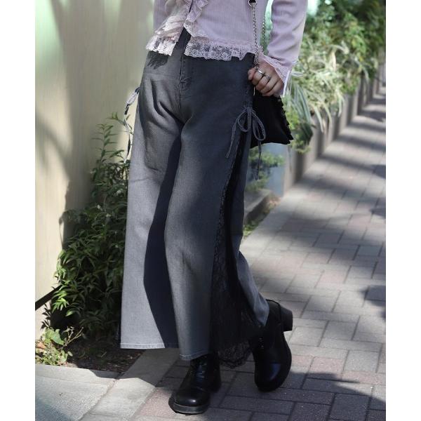 ZOZO問い合わせ番号:104487782ショップ:axes femme，アクシーズファムブランド:axes femme，アクシーズファム商品名:サイドレース×リボンパンツカテゴリ:パンツ>その他パンツブランド品番:TH242X78素...