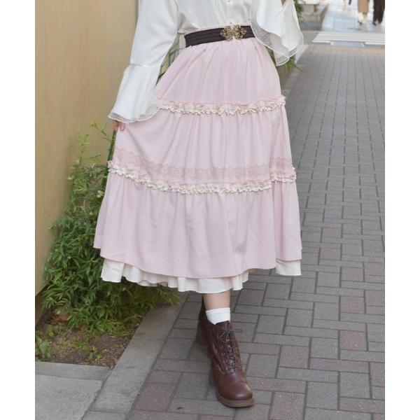 ZOZO問い合わせ番号:104487784ショップ:axes femme，アクシーズファムブランド:axes femme，アクシーズファム商品名:フリル切替ティアードスカートカテゴリ:スカート>スカートブランド品番:TS291X203...