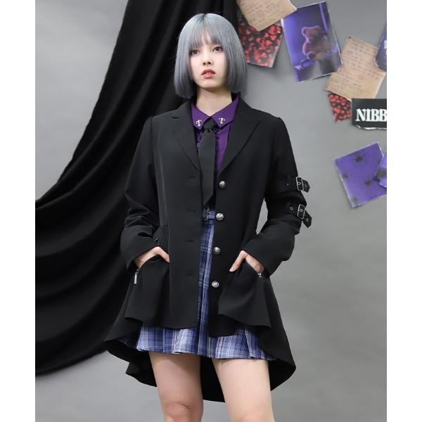 ZOZO問い合わせ番号:104487800ショップ:axes femme，アクシーズファムブランド:NIBBLE POISON，ニブルポイズン商品名:フィッシュテールロングジャケットカテゴリ:ジャケット/アウター>テーラードジャケット...