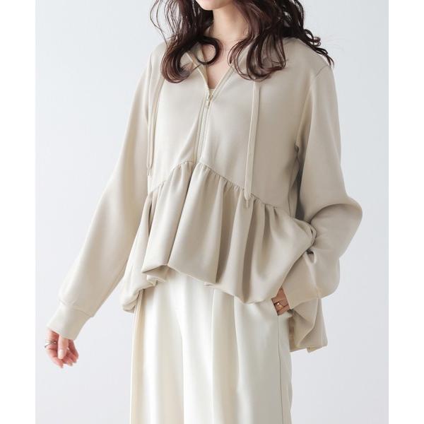 『タイムセール実施中』ZOZO問い合わせ番号:104488010ショップ:SUGAR BISKET，シュガービスケットブランド:La-gemme，ラジェム商品名:バルーンペプラムジップアップパーカーカテゴリ:トップス>パーカーブランド...