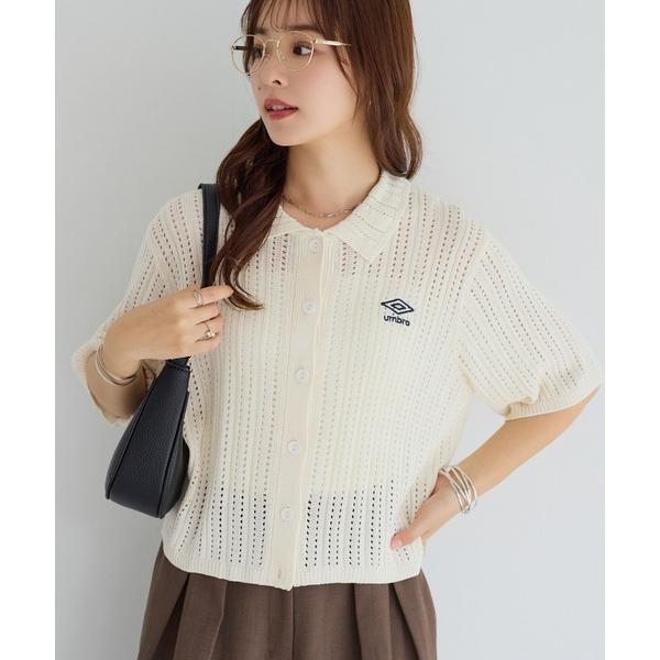 『タイムセール実施中』ZOZO問い合わせ番号:104488072ショップ:alotta，アロッタブランド:UMBRO，アンブロ，Viola e Viola，ヴィオラエヴィオラ商品名:【アンブロ】透かし編みポロ衿ショートカーディガンカテゴリ:...