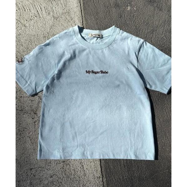 ZOZO問い合わせ番号:104488514ショップ:BROKEN BASE，ブロークンベースブランド:My sugar Babe，マイシュガーベイブ商品名:Spray processing Tカテゴリ:トップス>Tシャツ/カットソーブ...