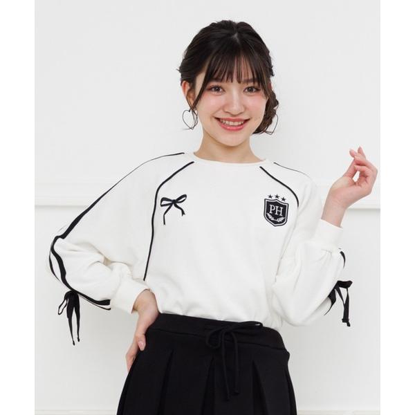 ZOZO問い合わせ番号:104489007ショップ:BABYDOLL，ベビードールブランド:PINKHUNT，ピンクハント商品名:PINKHUNT 袖2本ライントレーナー 1303Kカテゴリ:トップス>スウェットブランド品番:PH-c...